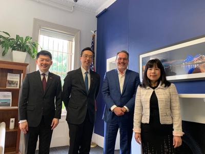 Taiwan's Representative Douglas Hsu and Mdm. Tu meet with CEO of the ...