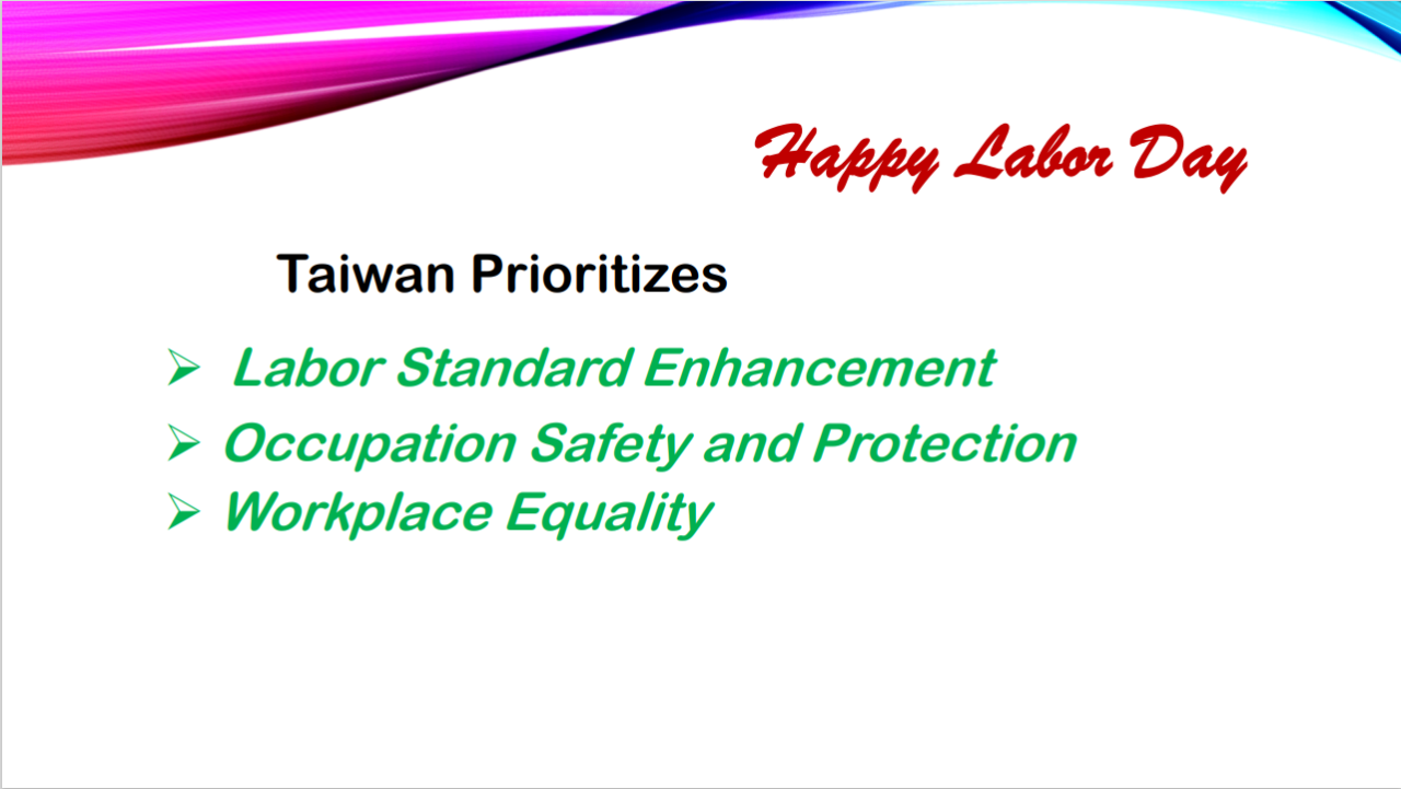 TECRO salutes workers on Labor Day! Taiwan pri... - Taipei Economic and ...